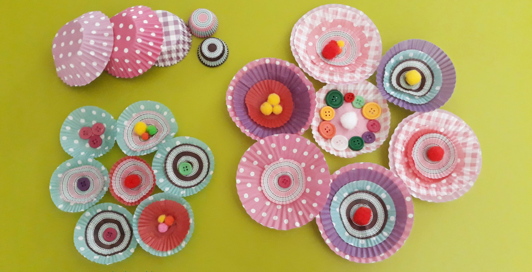Λουλούδια με θήκες για cup cakes - My Little World