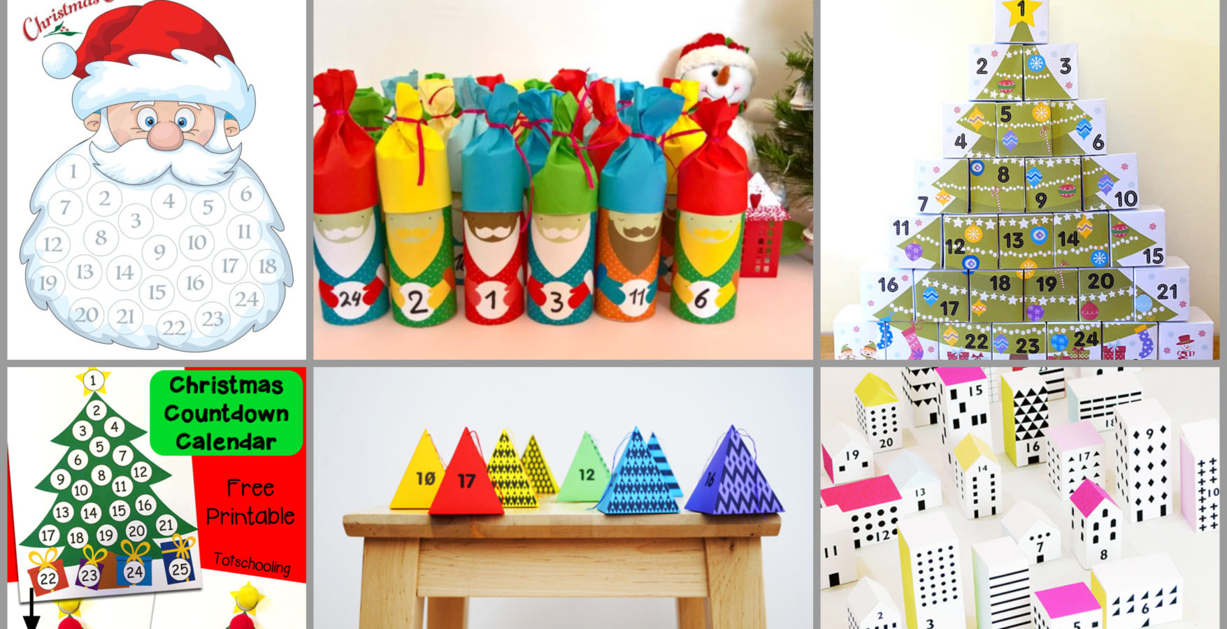 Ημερολόγιο Αντίστροφης Μέτρησης: 10 ιδέες με Δωρεάν εκτυπώσιμο υλικό ...